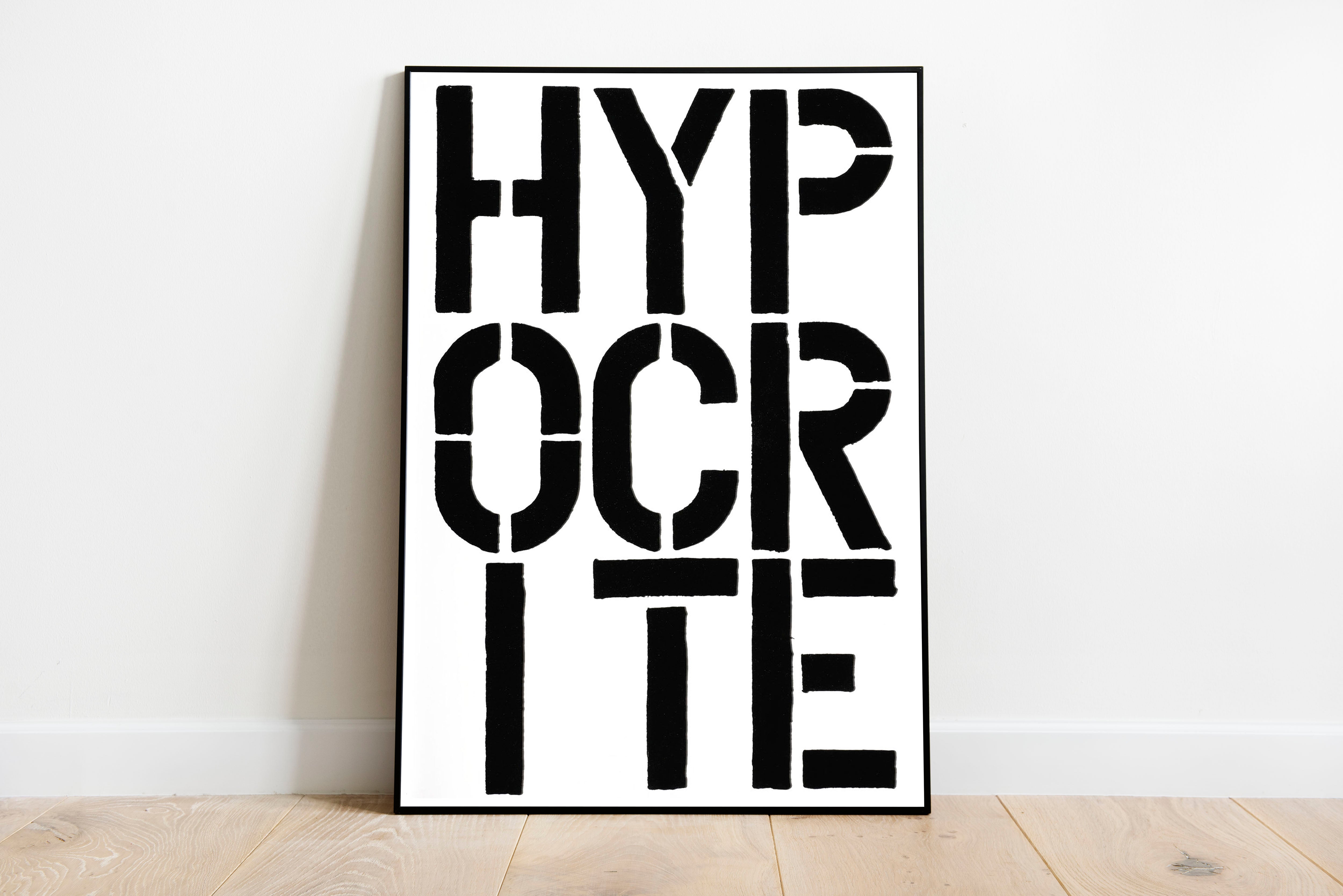 Hypocrite - Christopher Wool - Contemporary Art Print– Onyx Art House
