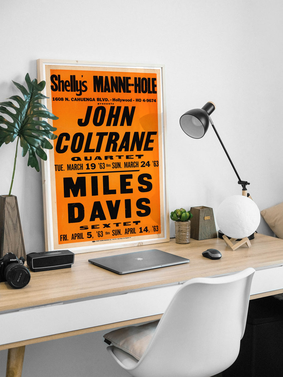 John Coltrane, Miles Davis, Shelly's Manne-Hole - Concert Poster Art P ...